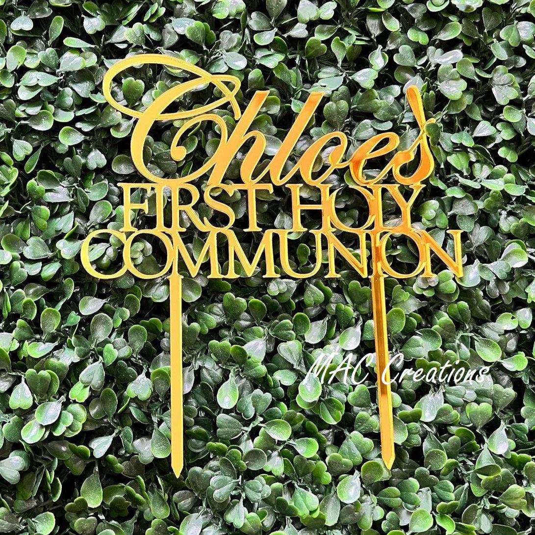 First Holy Communion Cake Topper | MAC Creations Australia