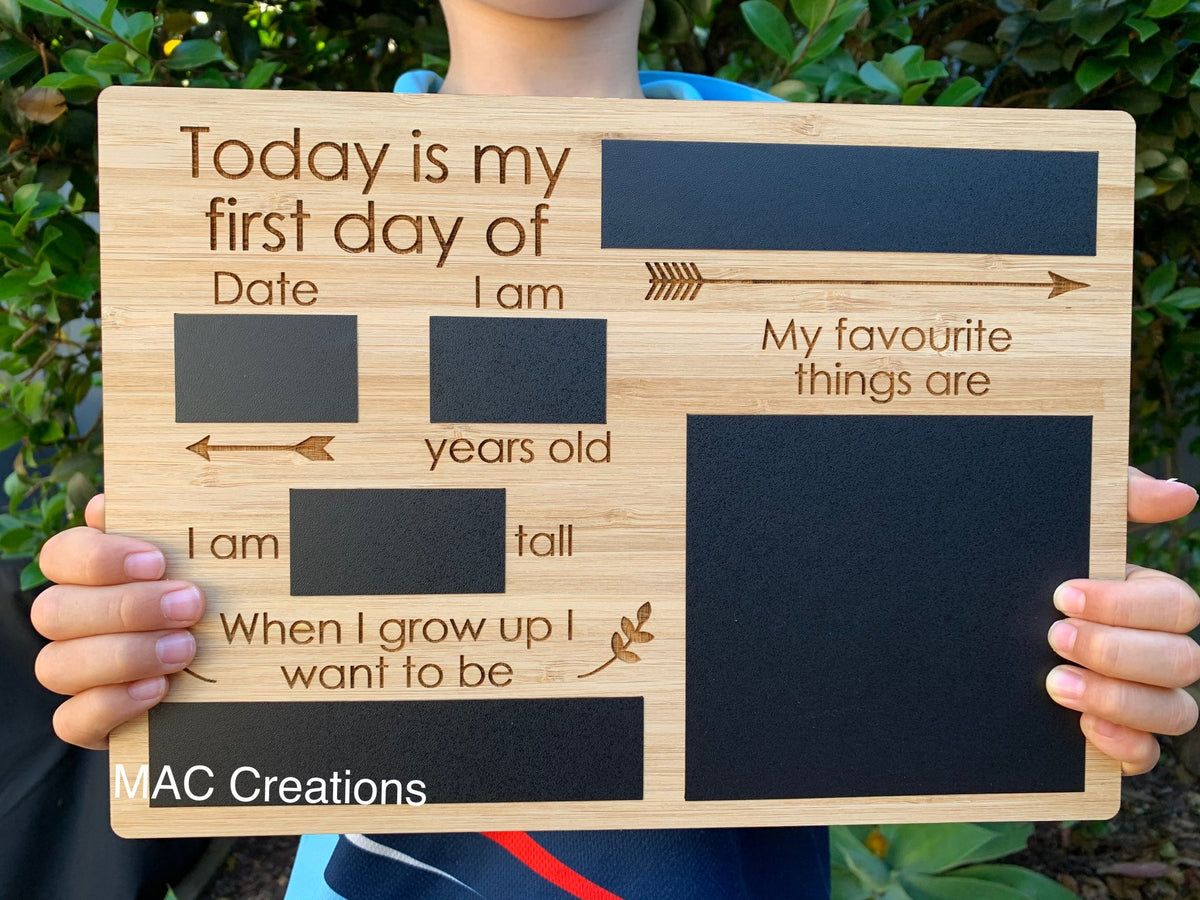 Custom First Day Of School Boards | Shop Today | MAC Creations