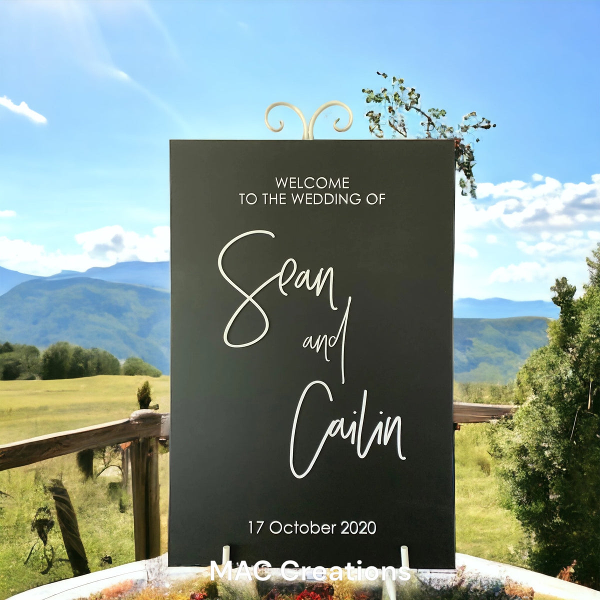 Chalkboard Welcome Sign