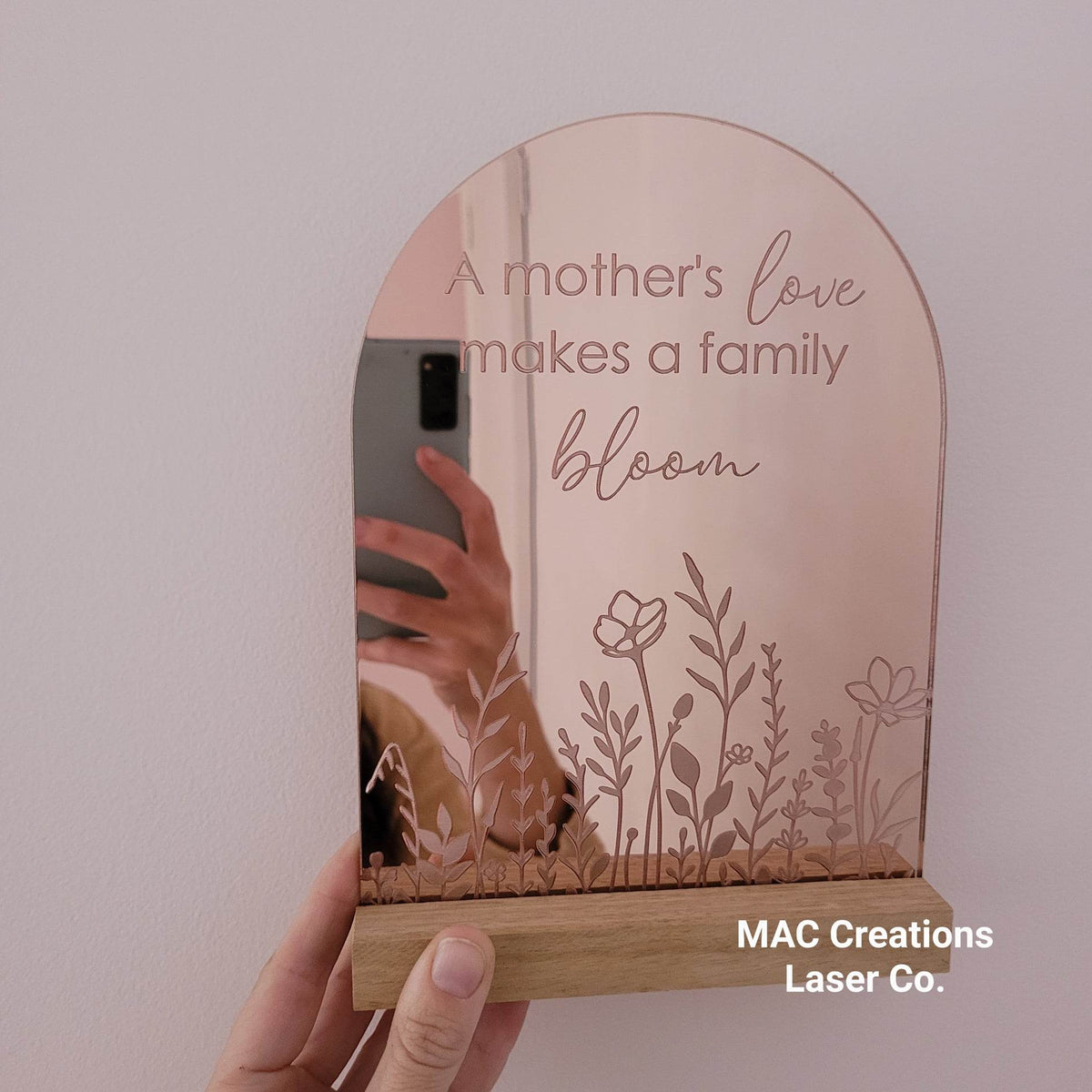 Mother's Day Mirror Plaque - Design 2