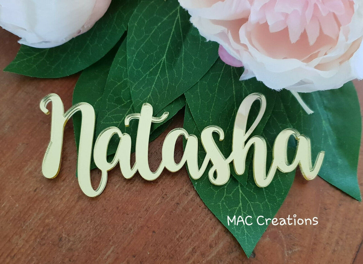 Wooden or Acrylic Place Names Font 5 Australia- MAC Creations